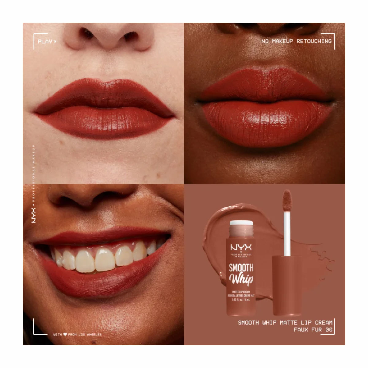 Nyx Professional Makeup Smooth Whip Matte Lip Cream 06 – Faux Fur 4ml - Telis Kikeris E-Shop