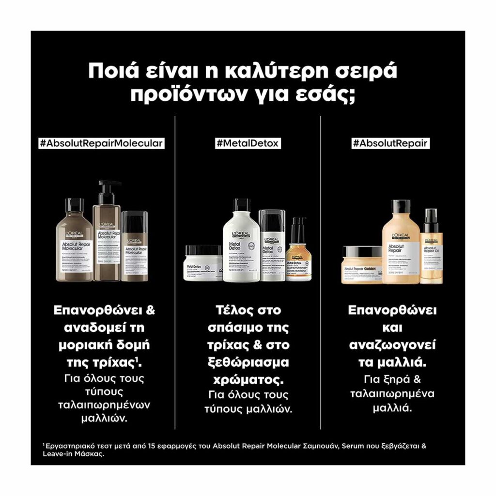 L’Oréal Professionnel Serie Expert Absolut Repair Molecular Σαμπουάν ...