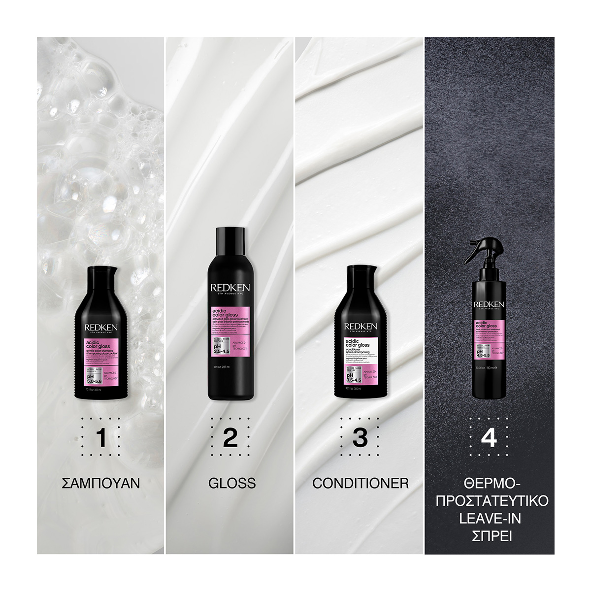 Redken Acidic Color Gloss Conditioner για Λαμπερό Χρώμα 1000ml | kikeris.gr