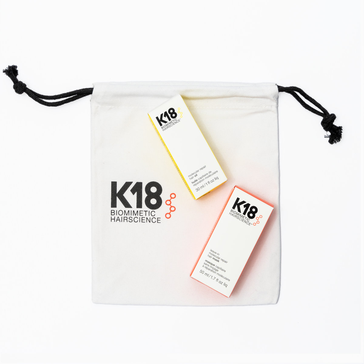 K18 Repair At Home Xmas Kit 3 (Leave-in Mask 50ml, Repair Hair Oil 30ml ...